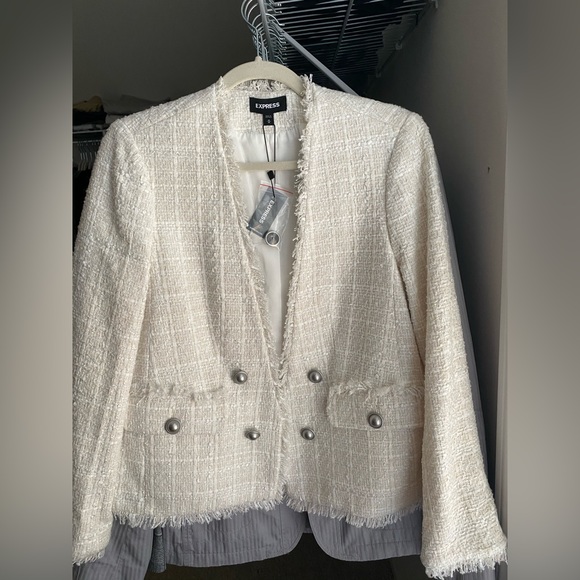 Express | Jackets & Coats | Brand New Tweed Blazerjacket | Poshmark